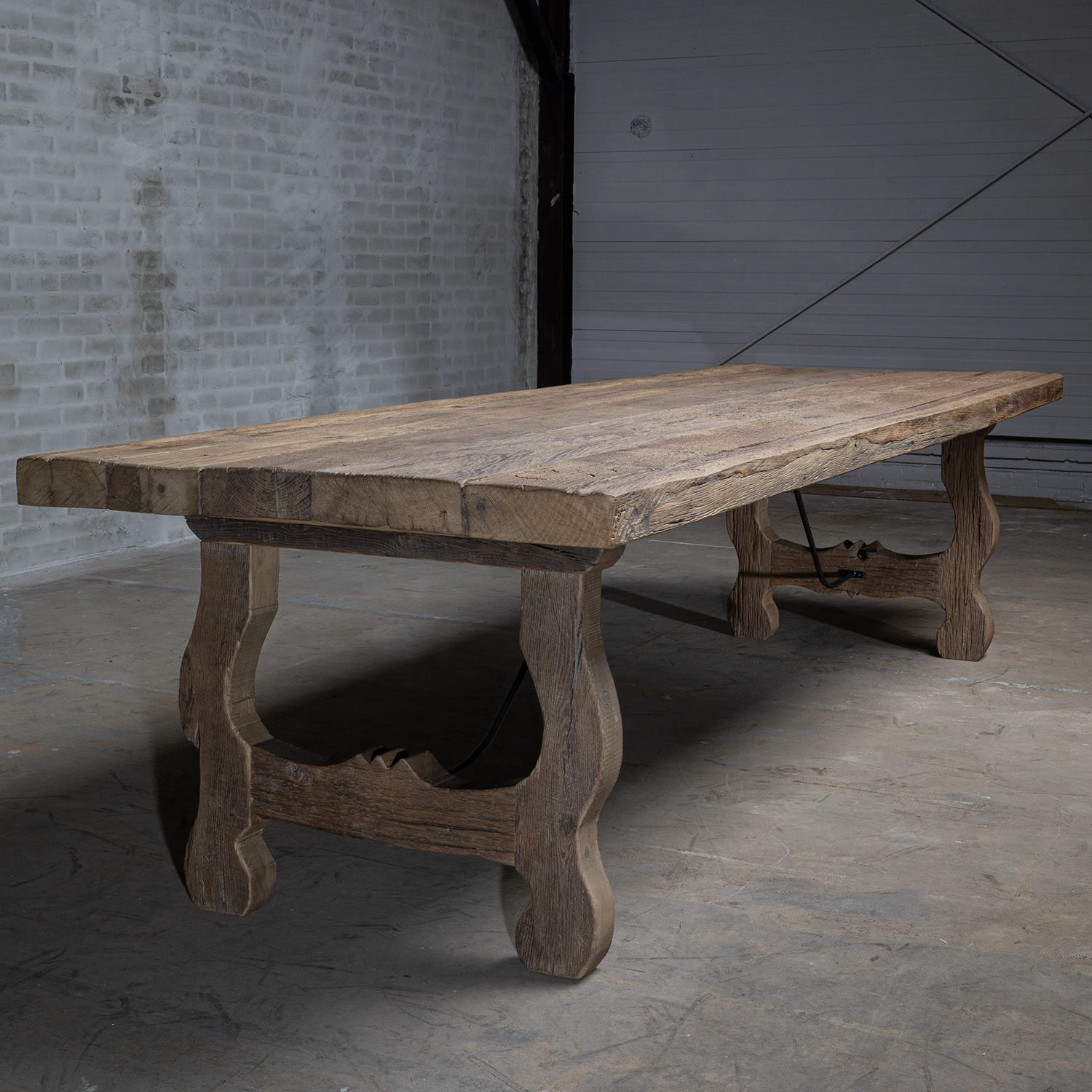 Spanish refectory table Salamanca - Solid oak 7cm thick